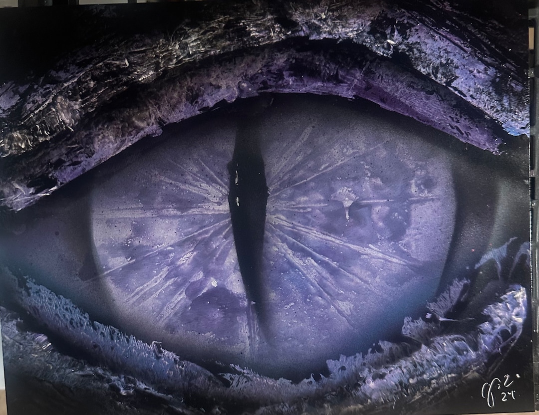 Hand Made Dragon Eye Art Painting Decorative Painting on Heavyweight ...