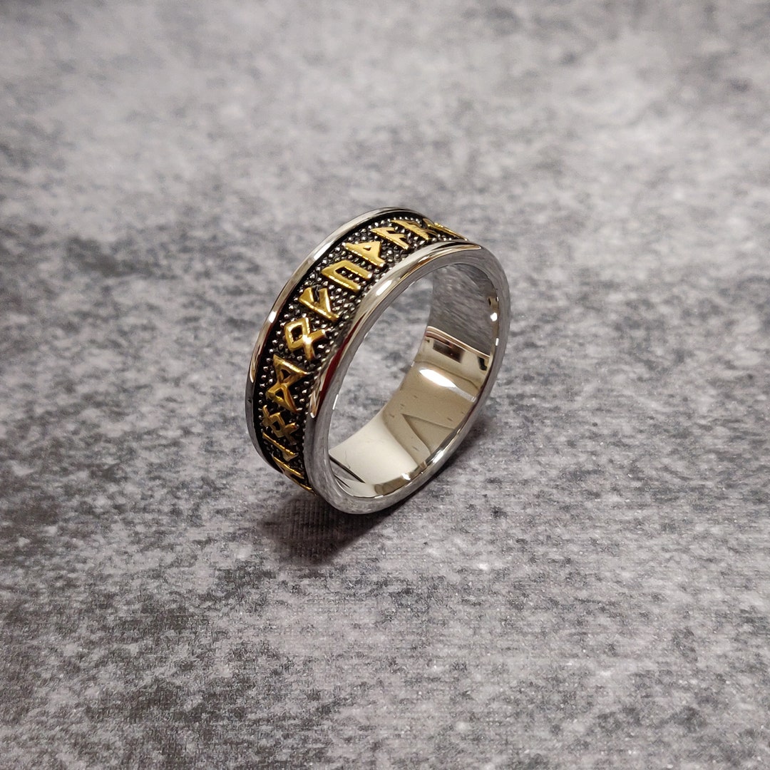 Viking Armanen Runes Ring - Etsy