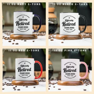 Personalized Retirement Mug, Custom Retirement Mug, Permanently Out of ...