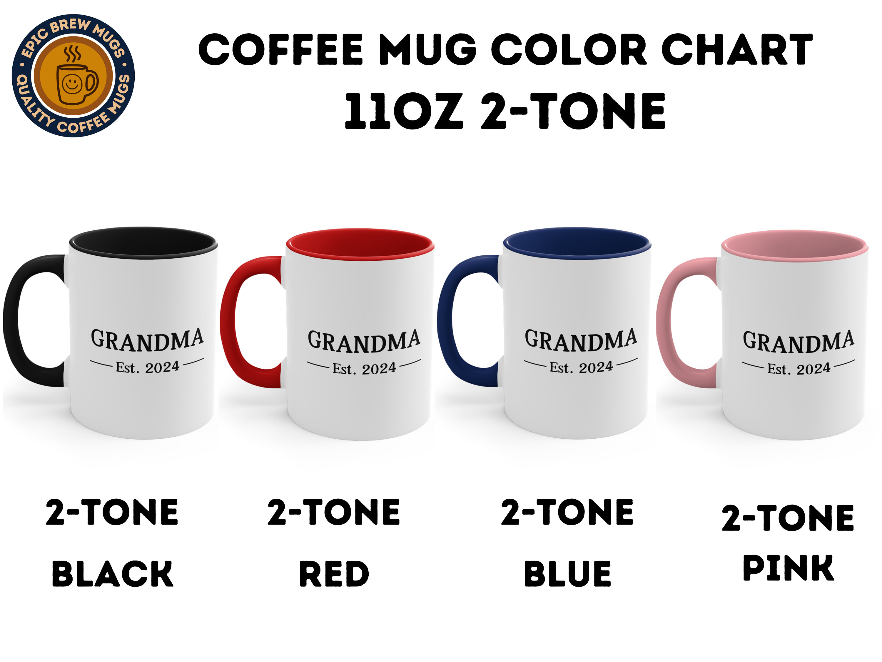 Grandma Established 2024 Mug, Grandma Est 2024 Mug, Pregnancy Reveal ...