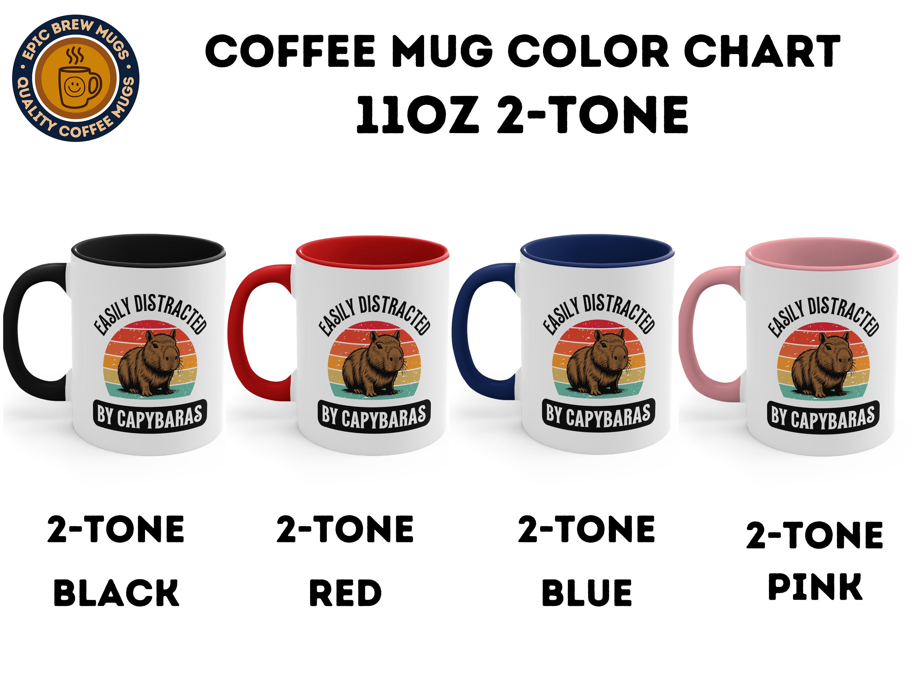 Funny Capybara Meme Mug, Easily Distracted by Capybaras Mug, Capybara ...