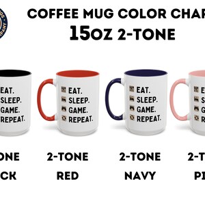 Gamer Mug, Video Game Mug, Gift for Gamer, Eat Sleep Game Repeat, Gamer ...