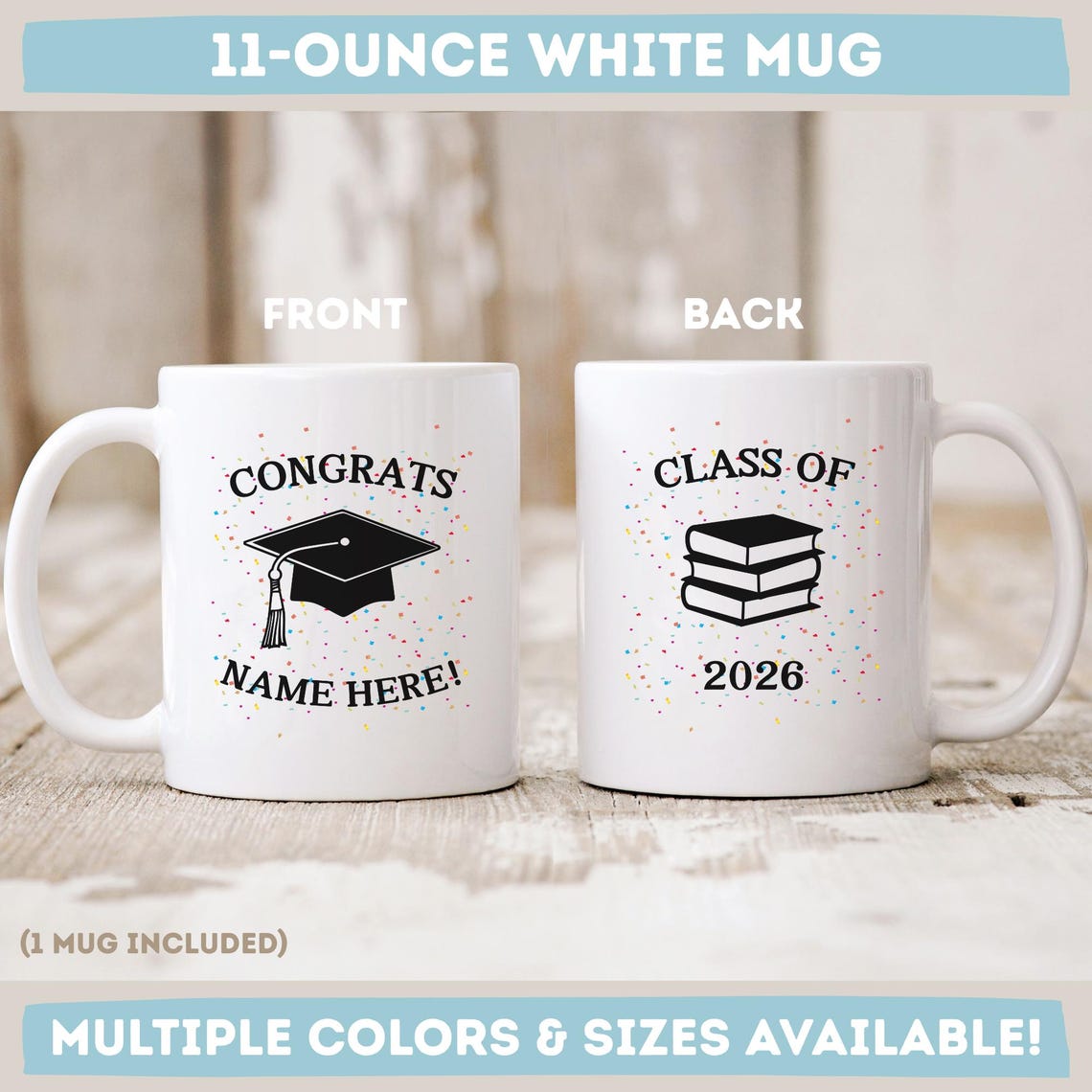 Personalized Graduation Mug, Custom Graduation Mug, Graduation Mug ...