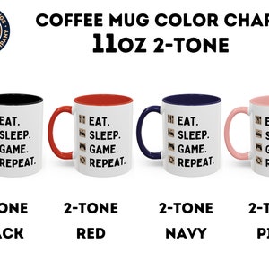 Gamer Mug, Video Game Mug, Gift for Gamer, Eat Sleep Game Repeat, Gamer ...