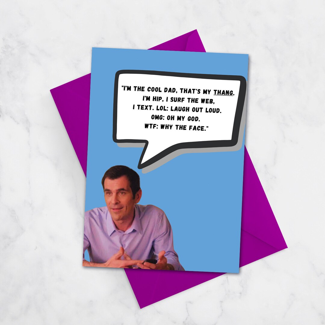 Phil Dunphy Father's Day Card, Modern Family Funny Quote - Etsy UK