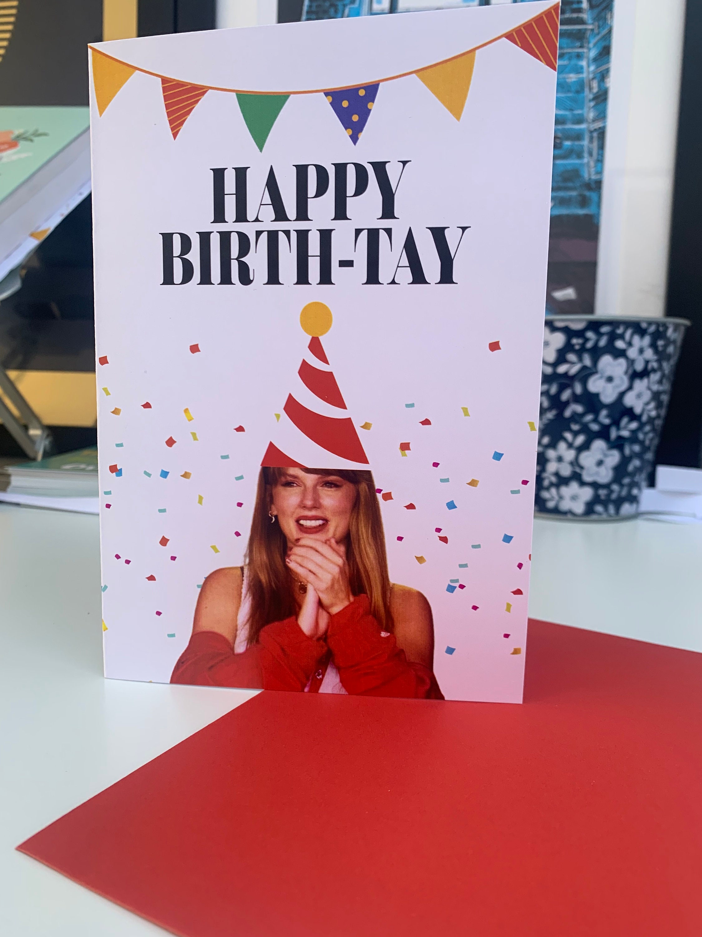 Happy Birth-tay Card - Taylor Swift Themed Birthday Card - Birthday ...