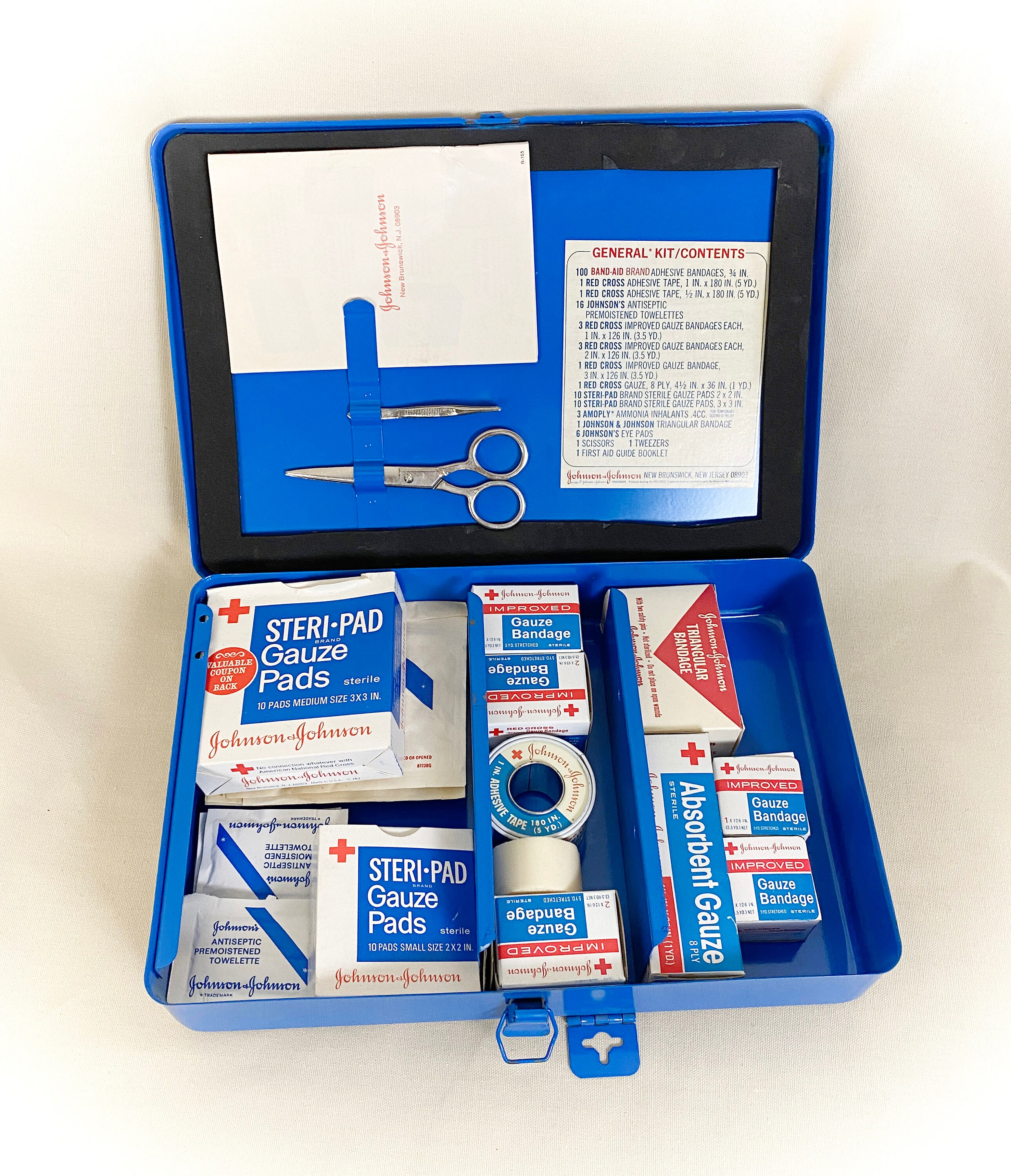 Vintage 1960s Fully Stocked Johnson & Johnson First Aid Kit - Etsy