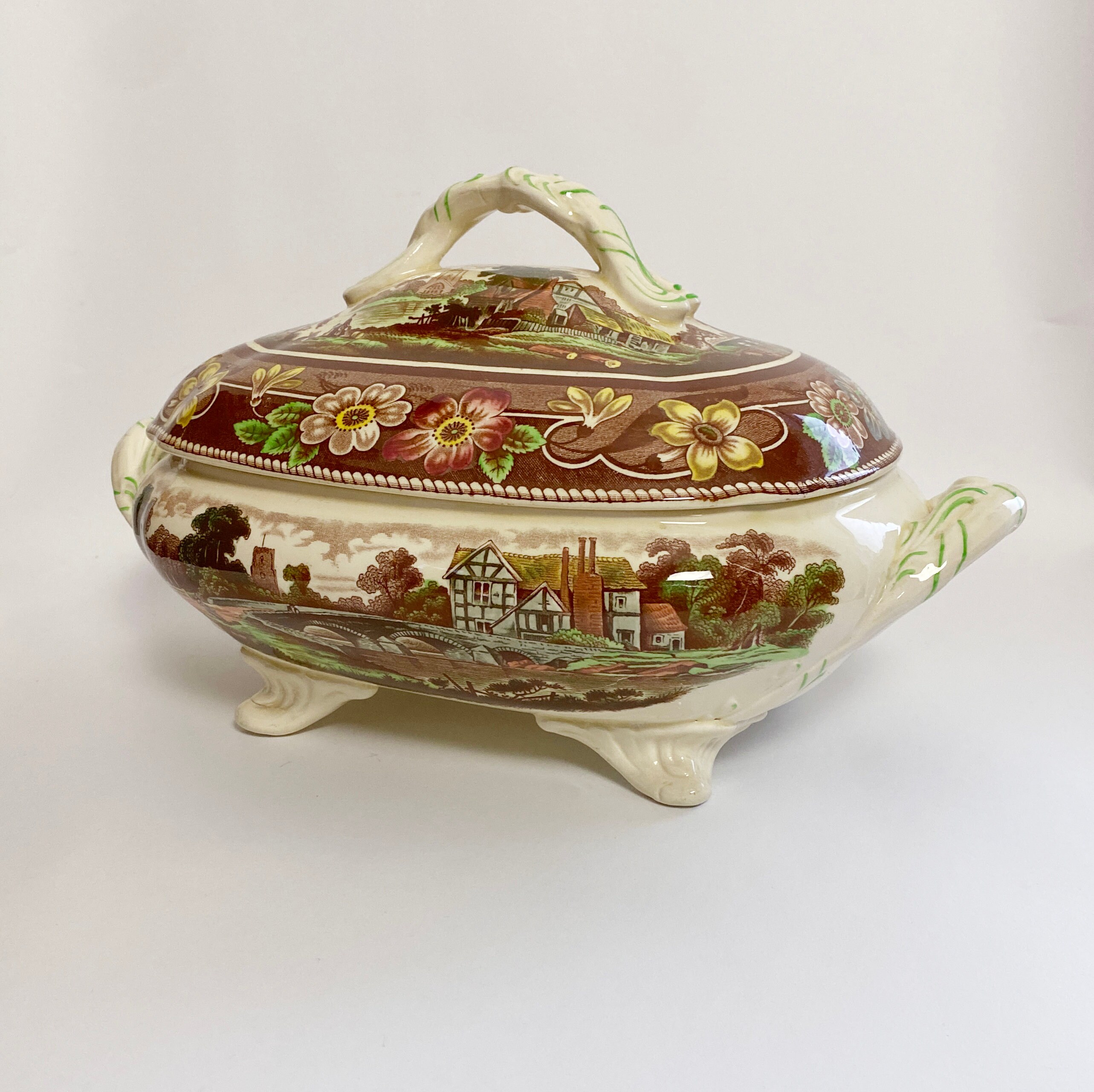 Rare Vintage Antique COALPORT Kings Ware England A.D. 1750 PASTORAL ...