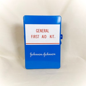 Vintage 1960s Fully Stocked Johnson & Johnson First Aid Kit - Etsy