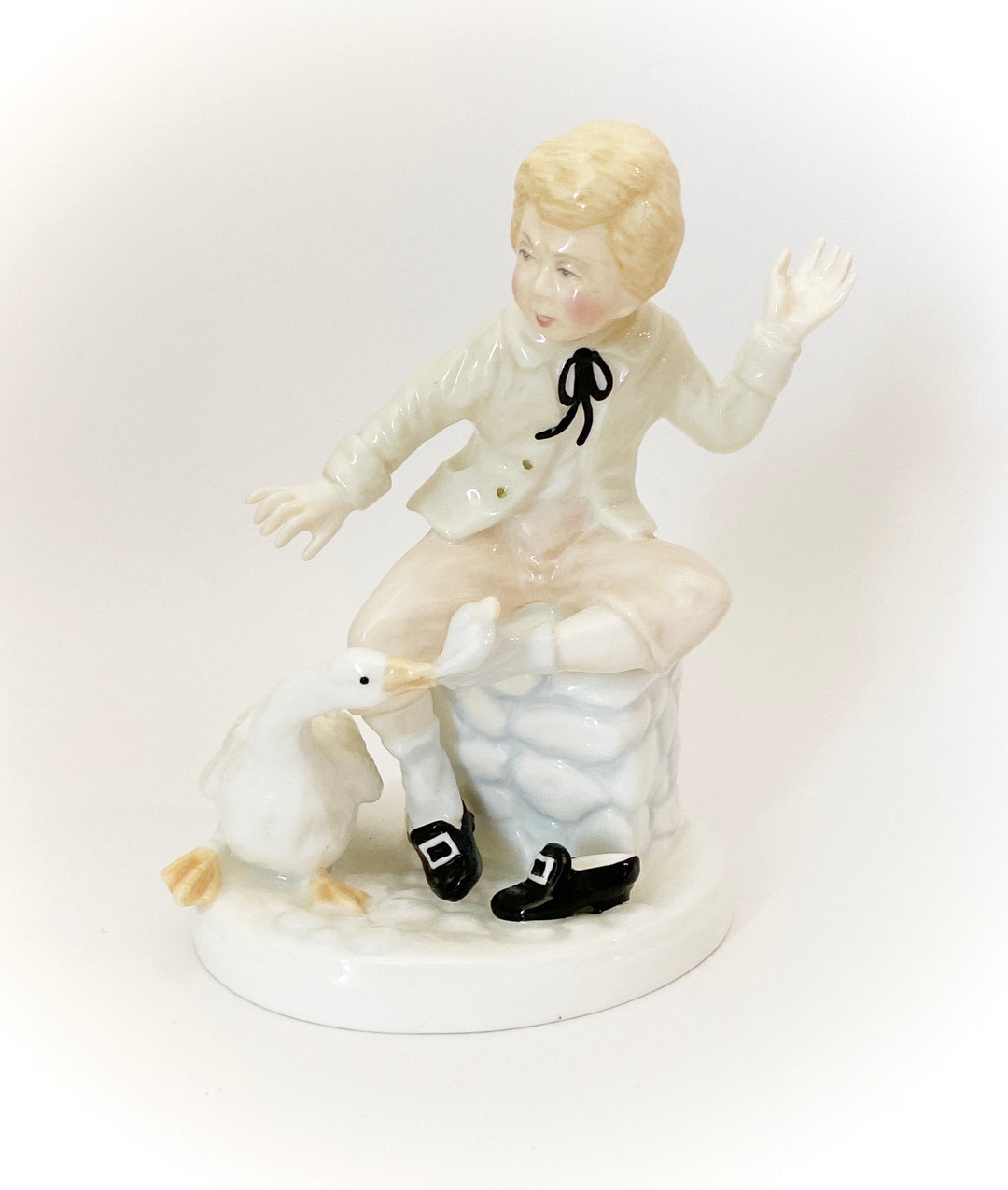 Vintage Francesca Art China GOOSE BOY by P. Ansell, Staffordshire ...