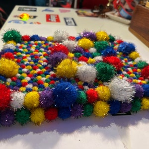 Flower Pom Pom 8x10 Canvas - Etsy