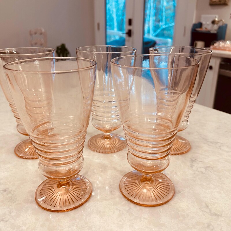 Pink Goblets - Etsy