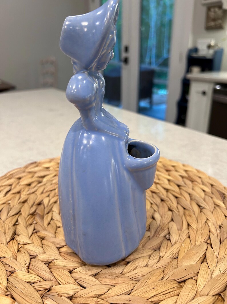 Vintage Shawnee Pottery Periwinkle Basket Girl - Etsy