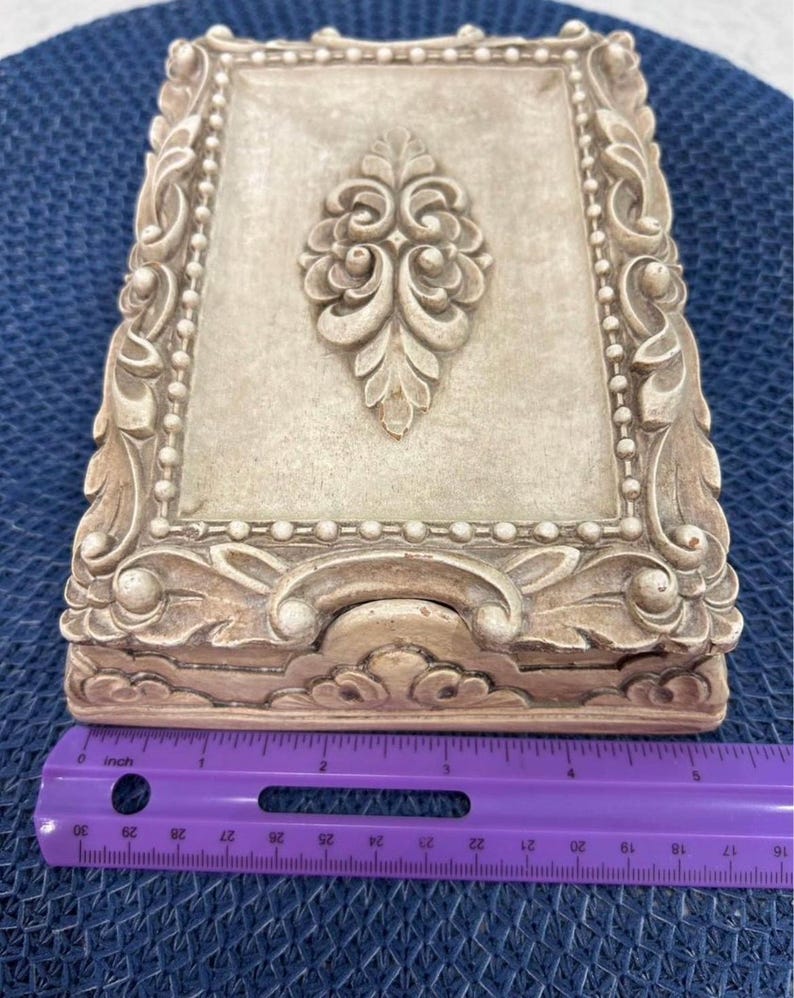 Syroco Wood Midcentury Jewelry Box - Etsy