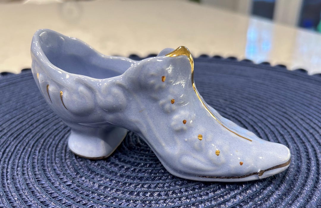 Vintage Victorian Shoe Periwinkle Blue Perfect Condition 5” - Etsy