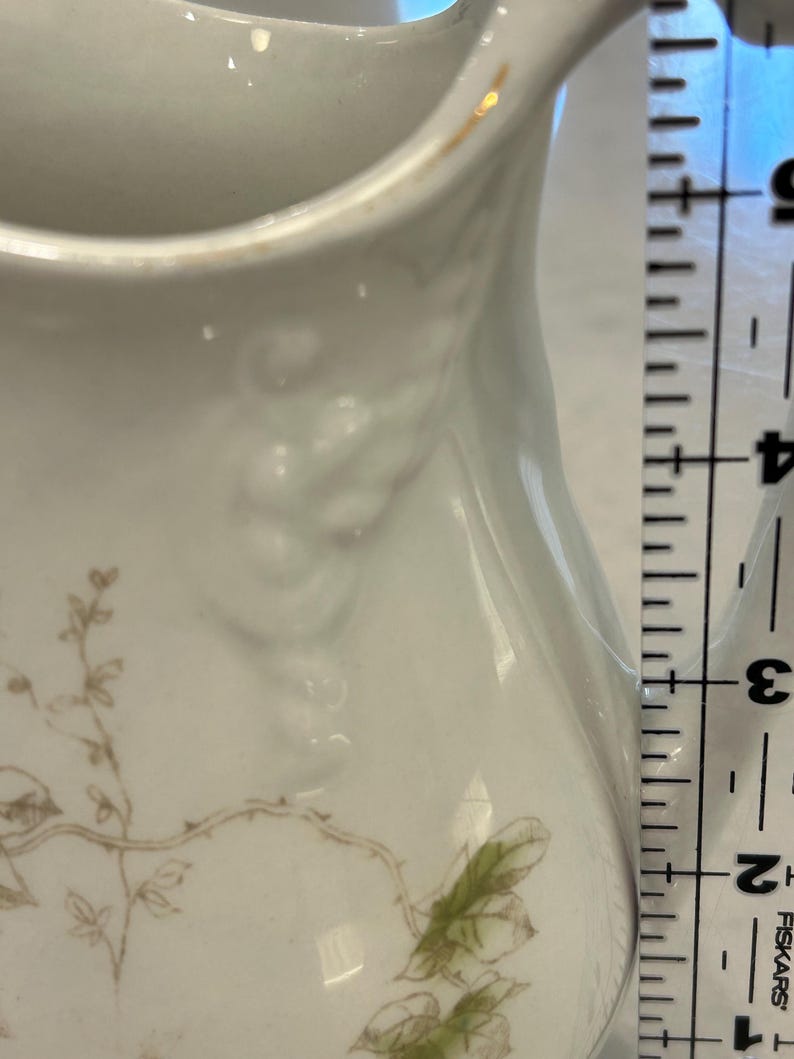 Ironstone White With Pink Small Pitcher Cook & Hancock - Etsy