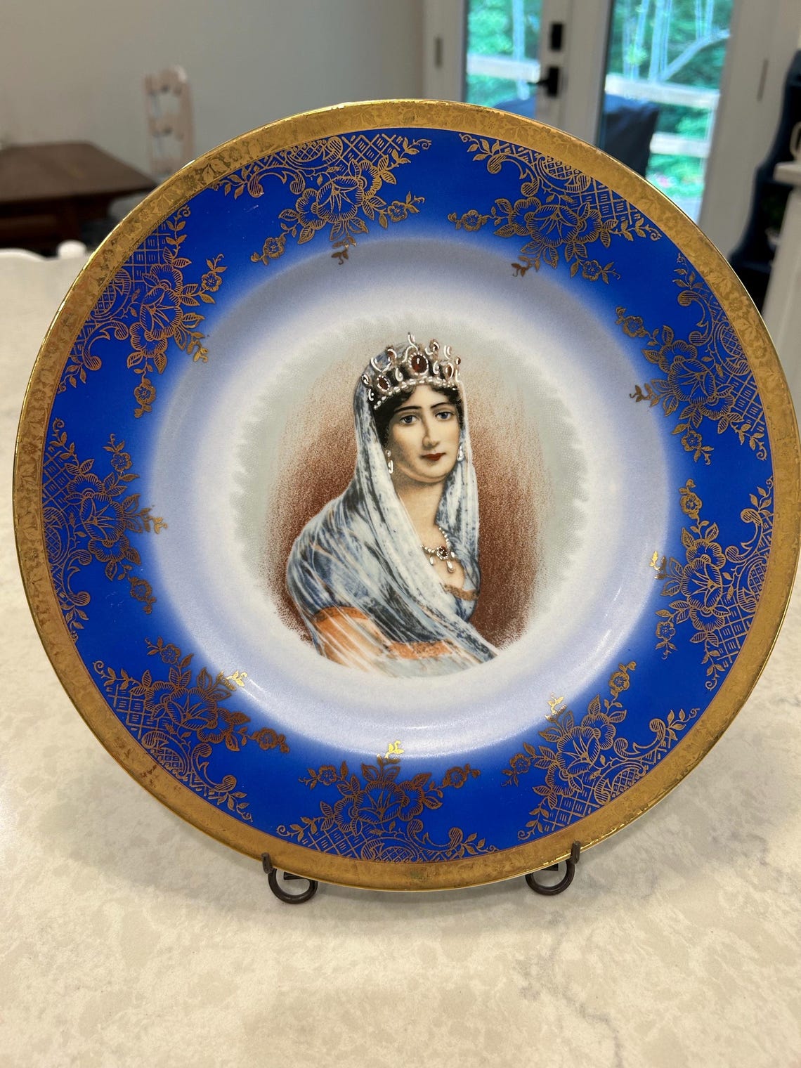 Rare Vintage Bayreuth Bavaria Josephine Bonaparte Gilded Plate - Etsy