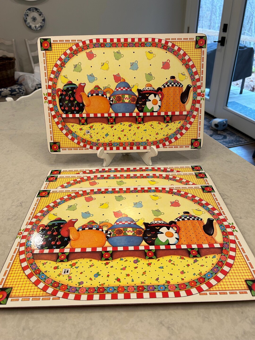 Mary Engelbreit Set of 4 Sturdy Cork Placemats Like New - Etsy