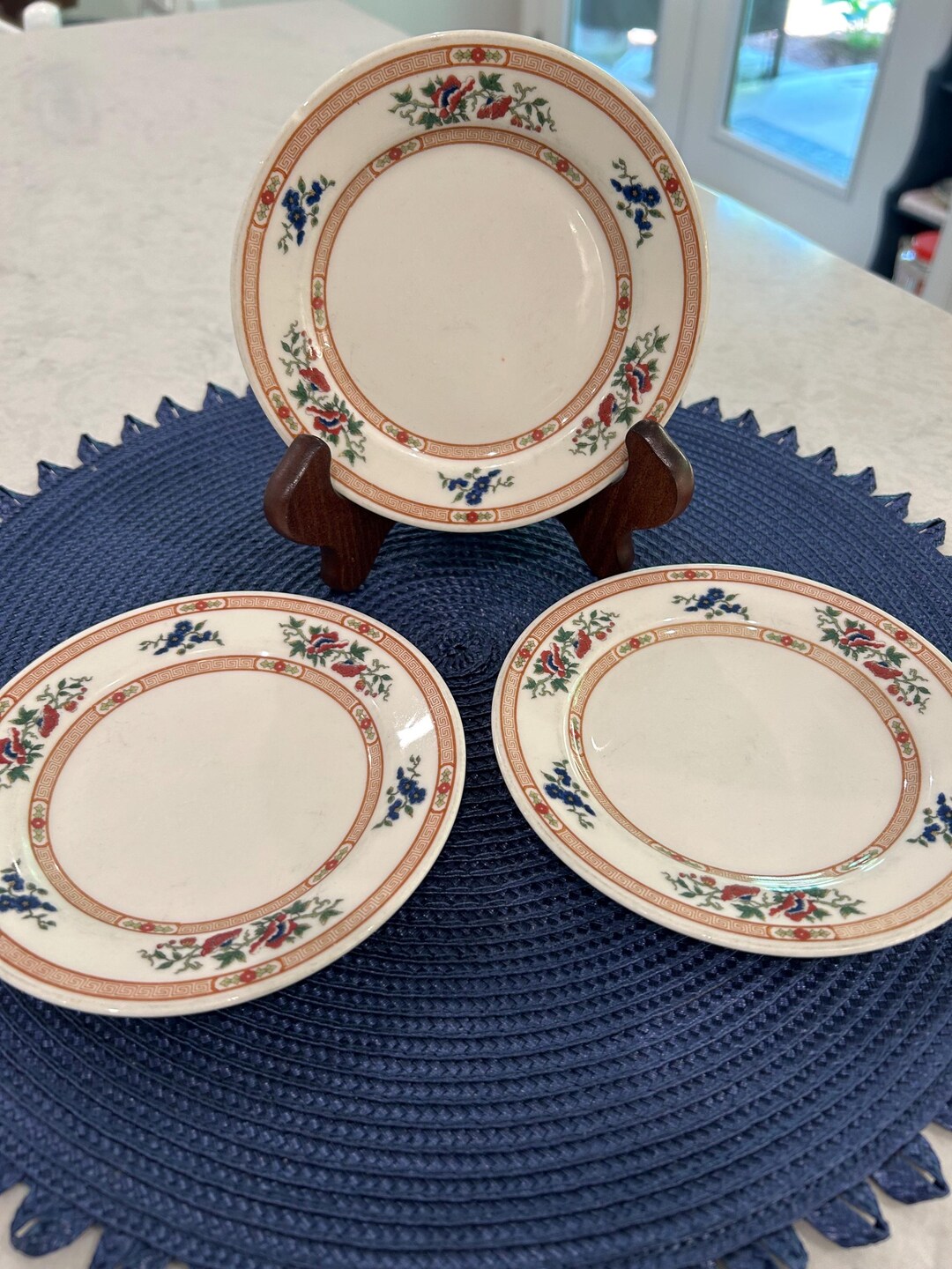 Vintage Syracuse China Shanghai Pattern Set of 3 Small 5.5” Plates - Etsy