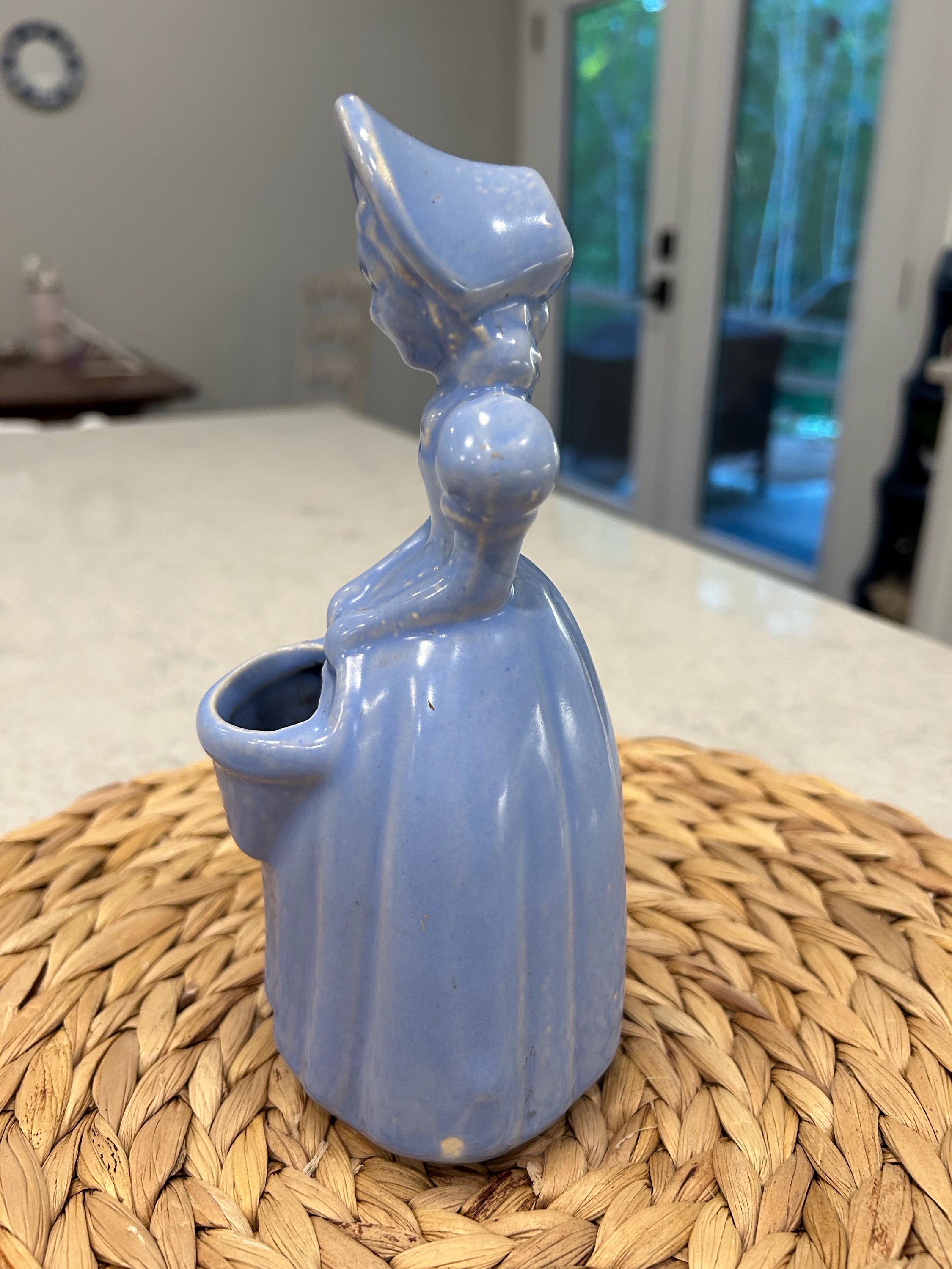 Vintage Shawnee Pottery Periwinkle Basket Girl - Etsy