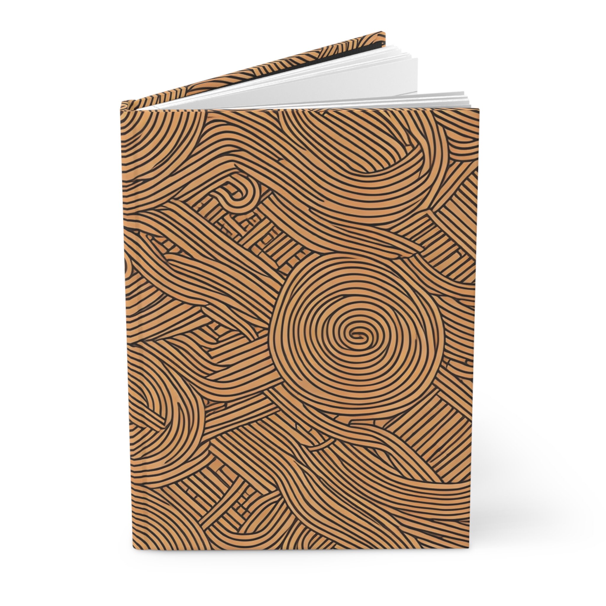 Wood Grain Elegant Pattern Journal Artistically Inspired Spiral Pattern ...