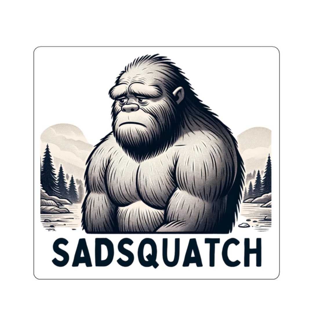 Sasquatch Vinyl Sticker, Harangue Product Design, Gift for Dad, Gift ...