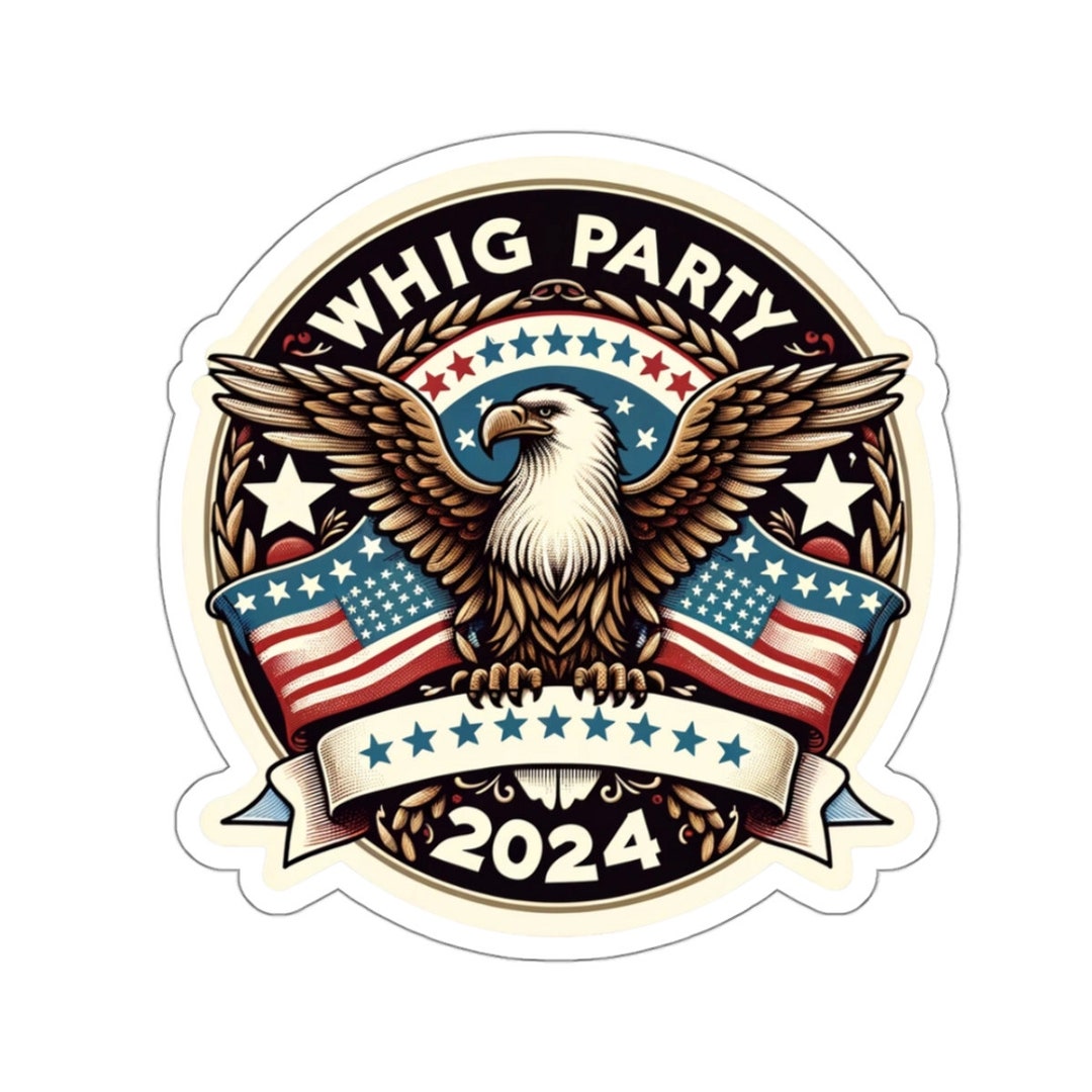 Wig Party 2024 Vinyl Sticker, Political Sticker, Politics, Political ...