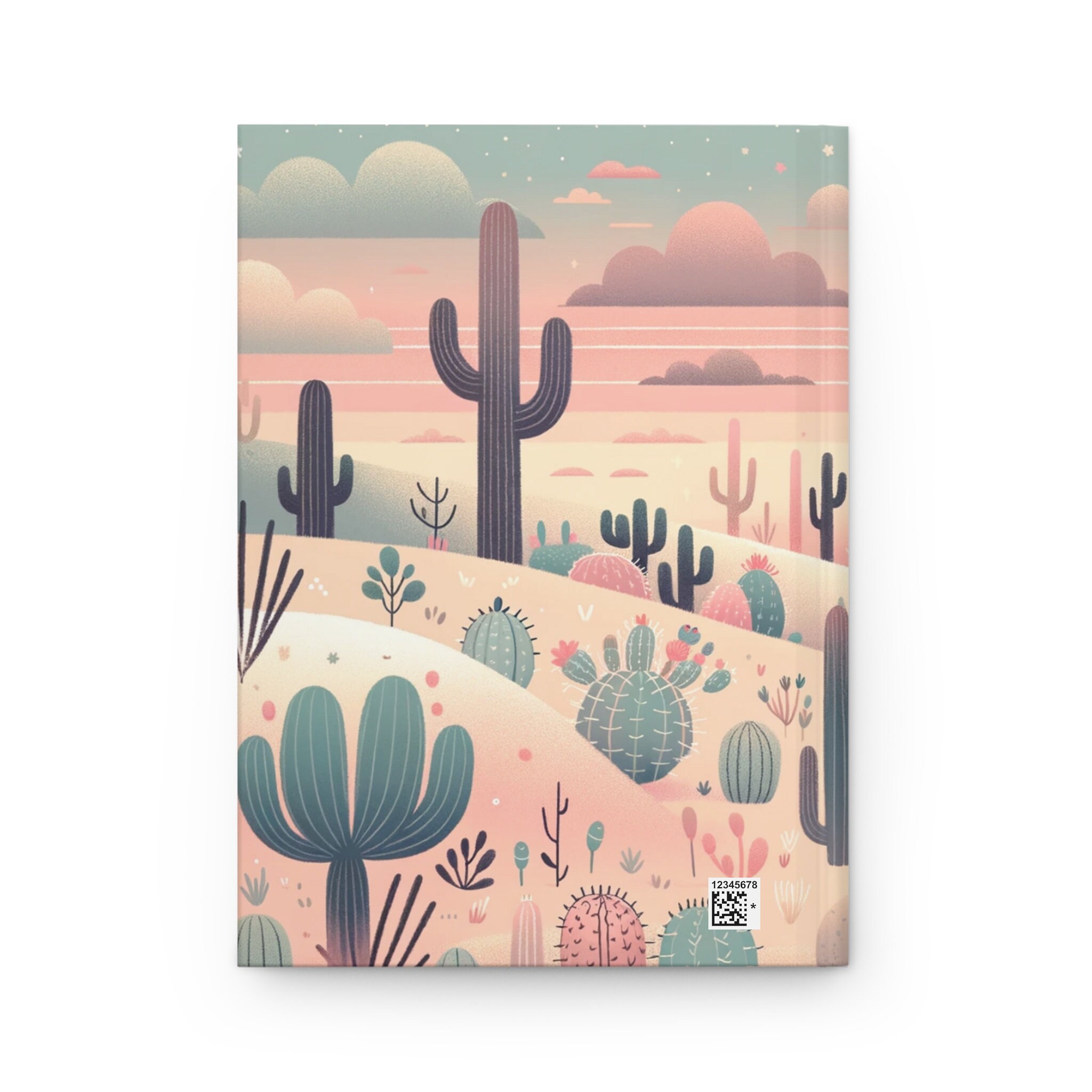 Armadillo Desert Journey Illustrated Notebook, Twilight Desert Scene ...