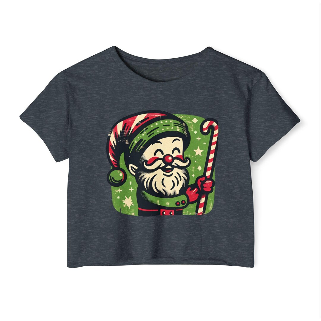 Crop Top for Women, Grinch Vibes Vintage Distressed Festival Tee ...