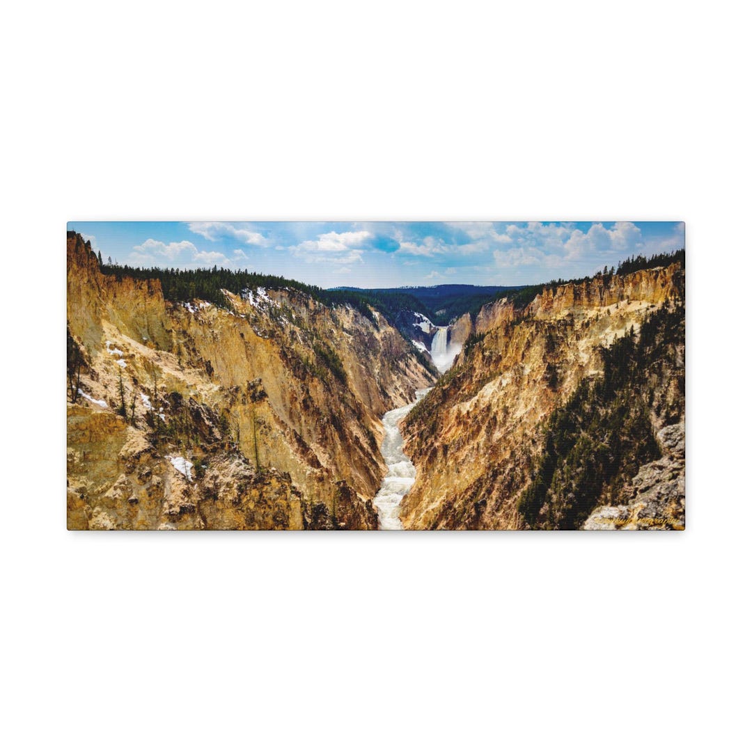 Grand Canyon of Yellowstone Canvas Gallery Wraps - Etsy