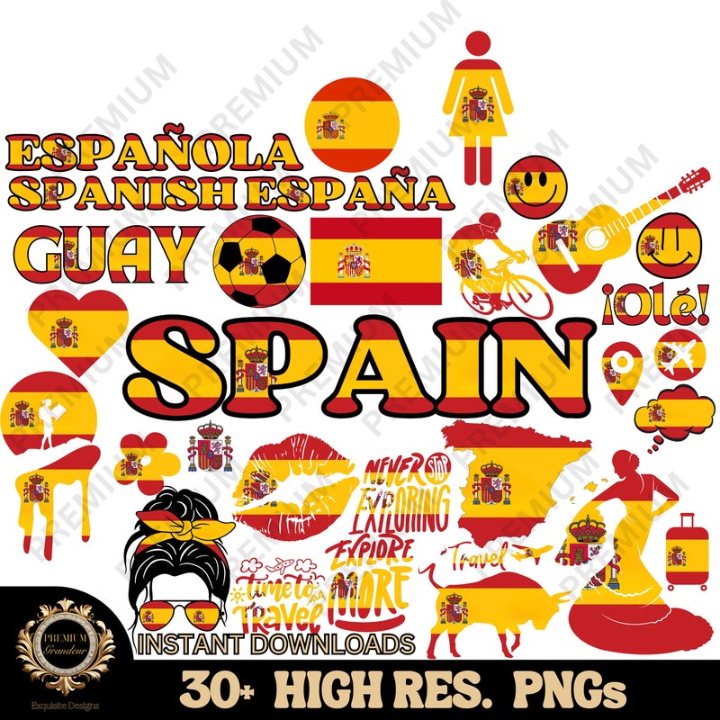 Spanish Clipart - Etsy