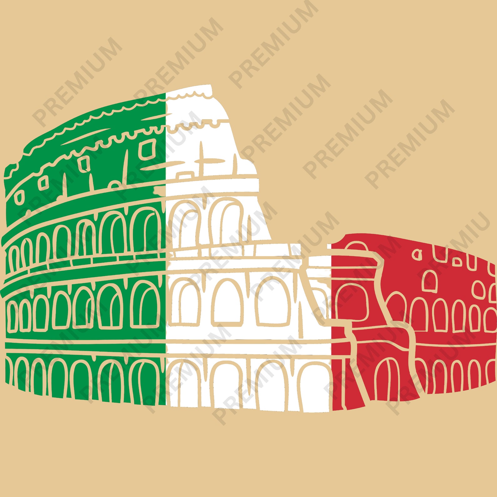 ITALY Themed Clipart Bundle PNG Files High Resolution Png Instant ...