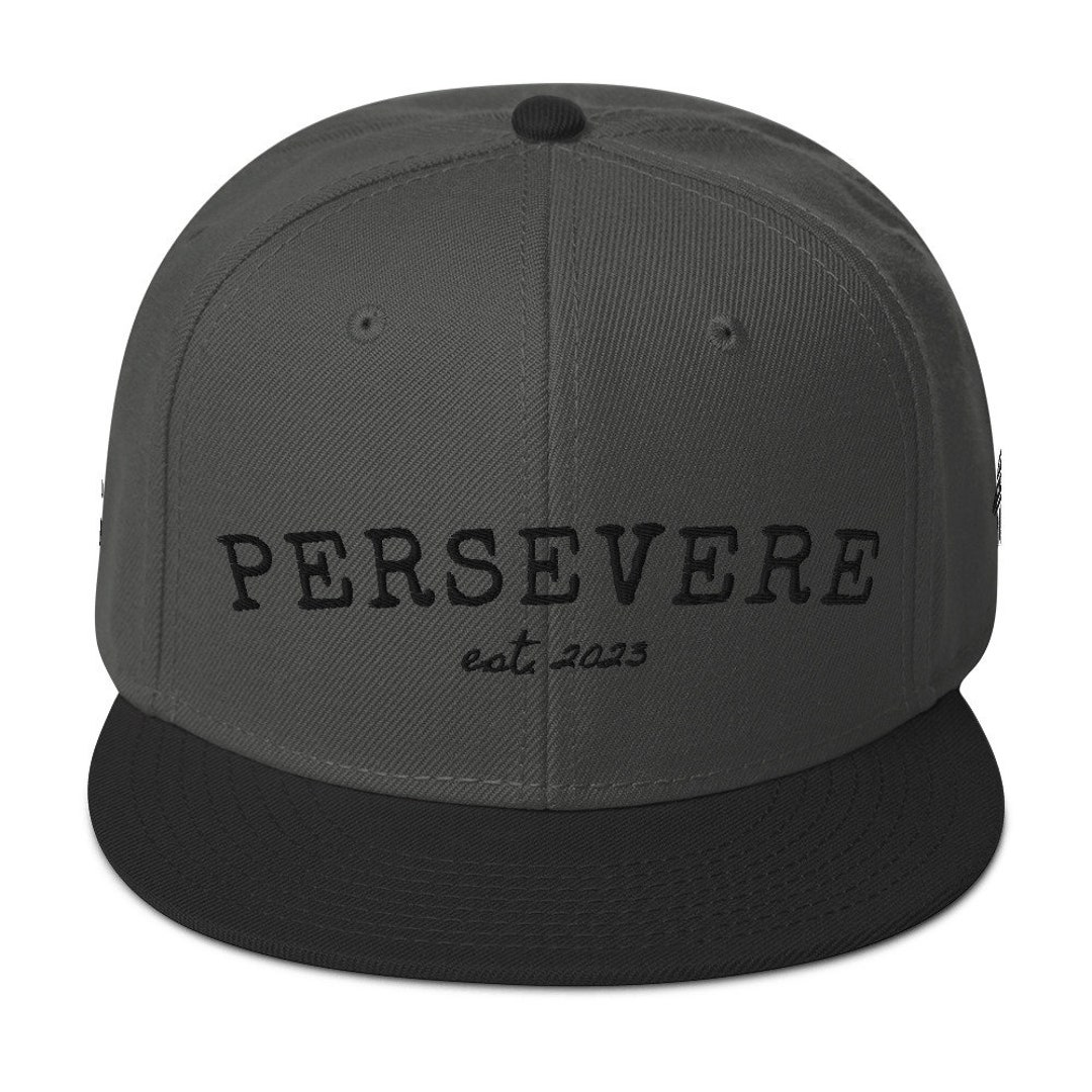 Snapback Hat Persevere Exclusive Stitched Logos and Text, Keep GONG ...