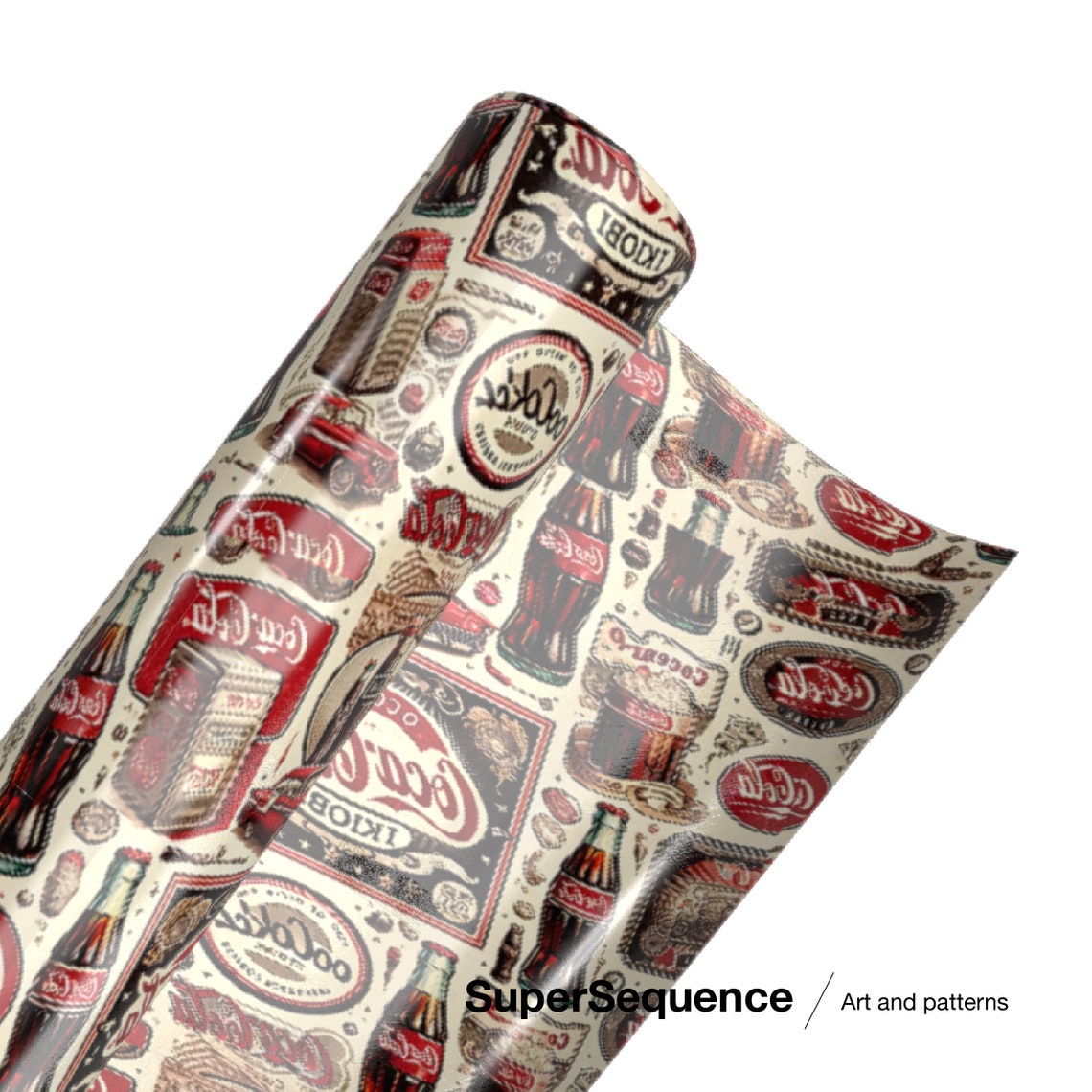 Vintage Pop Soda Wrapper Hand-drawn Art Illustration, Backgrounds ...