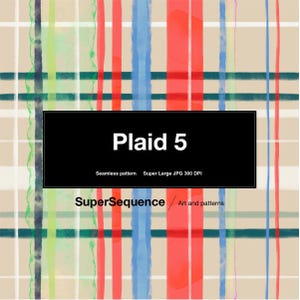 Plaid 5 Illustrated Pattern - Seamless Repeat Pattern, Backgrounds ...