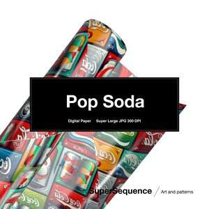 Pop Soda Boxes and Cans Hand-drawn Art Illustration, Backgrounds ...