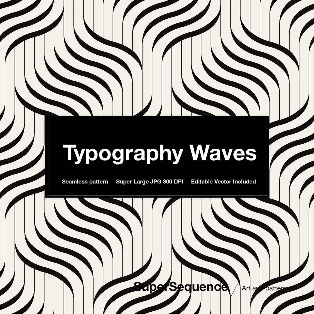 Typography Pattern - Vector Seamless Repeat Pattern, Backgrounds ...