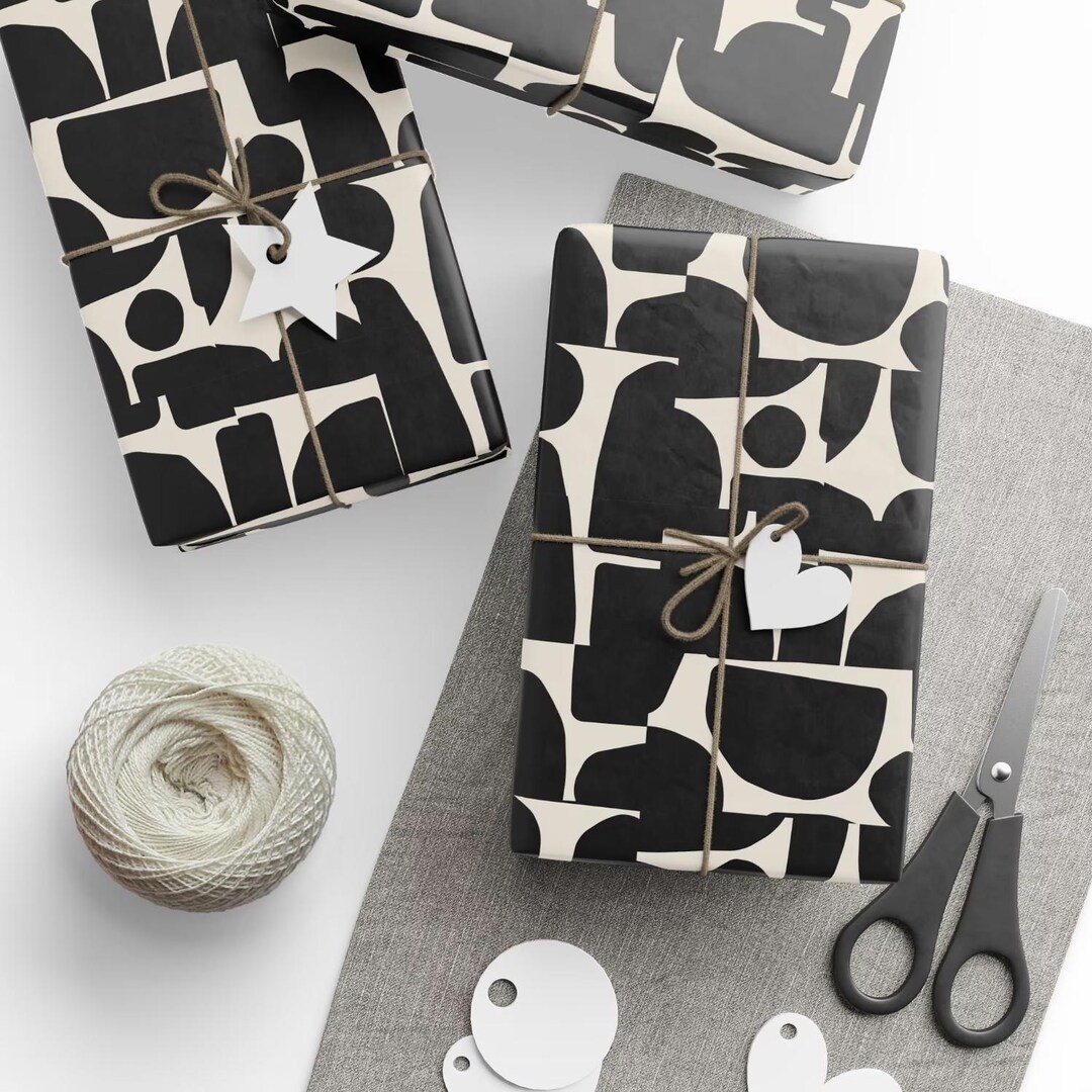 Big Blocky Spots - Wrapping Paper Long Roll 28" X 79" Satin Finish ...
