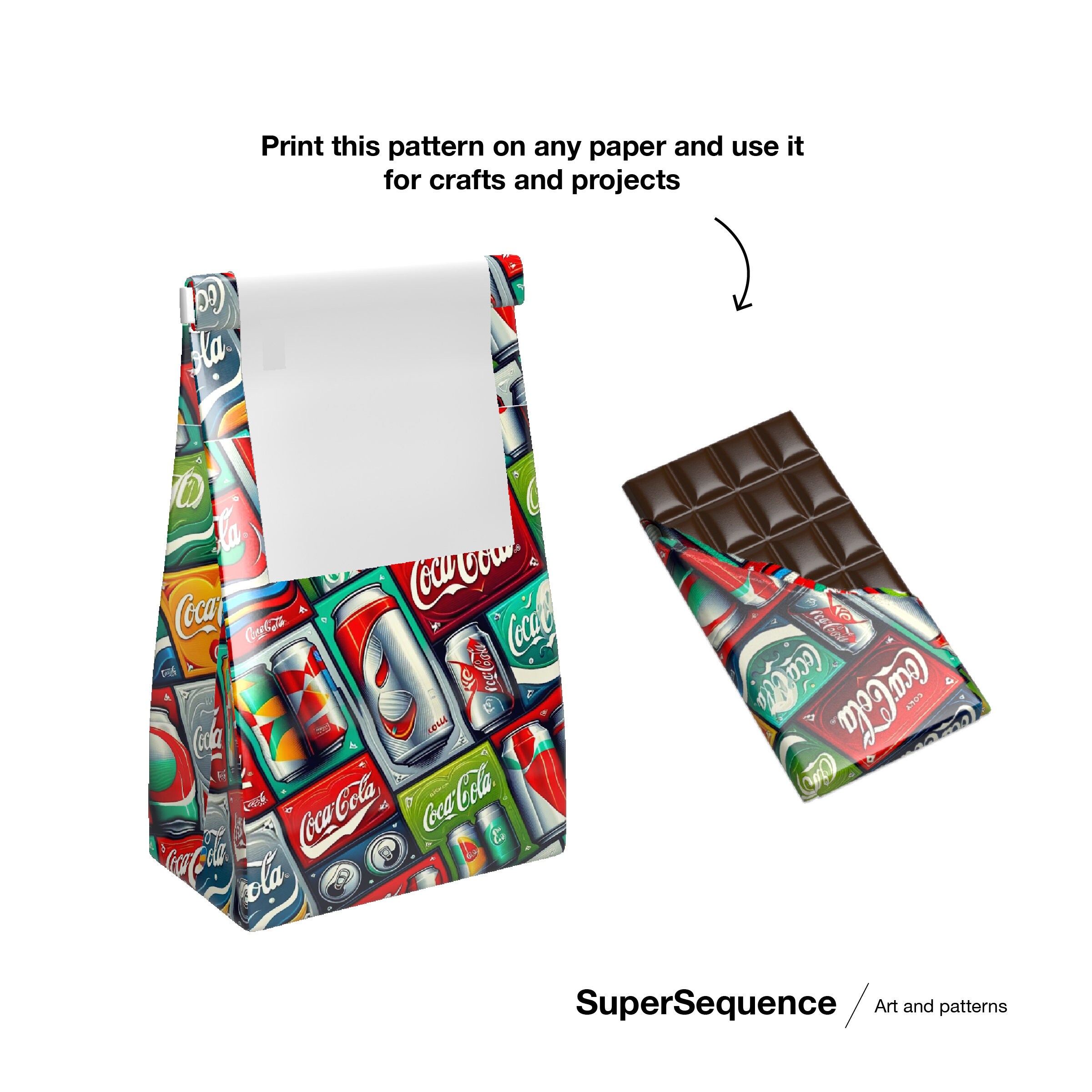 Pop Soda Boxes and Cans Hand-drawn Art Illustration, Backgrounds ...