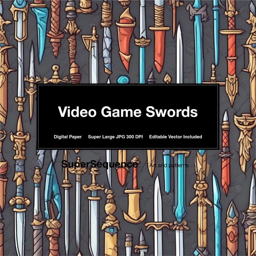 Swords RPG Fantasy Man Hand Drawn Art - Illustration, Backgrounds ...