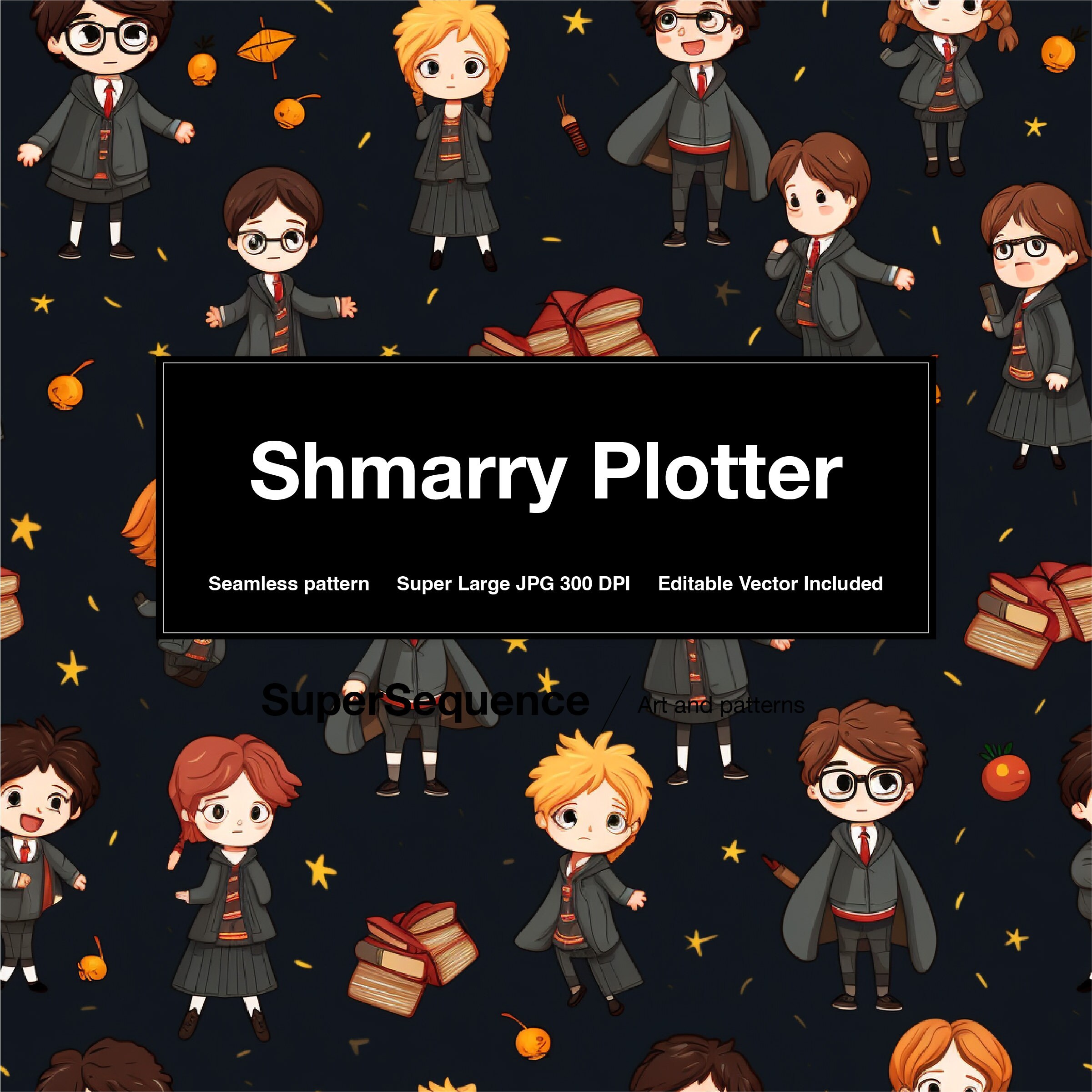 Wizard Magical Kids Hand-drawn Art Illustration, Backgrounds, Printable ...