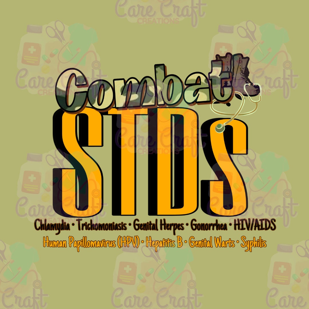 Combat Stds, STD Awareness PNG Instant Digital Download for Tshirts ...