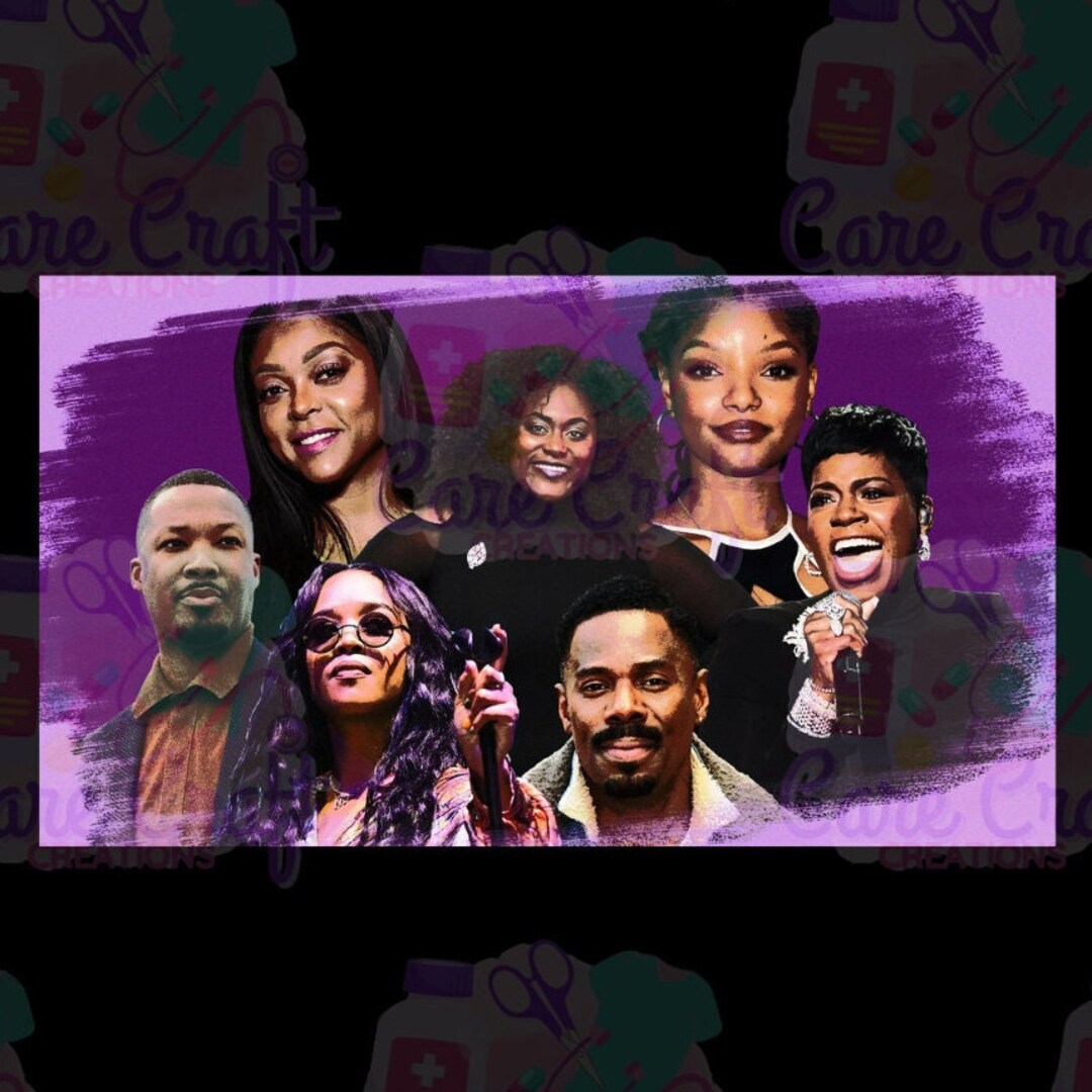 The Color Purple Christmas 2023, New Cast Picture PNG Instant Digital ...