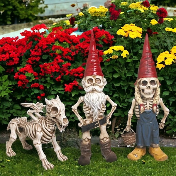Skeleton Gnomes - Etsy
