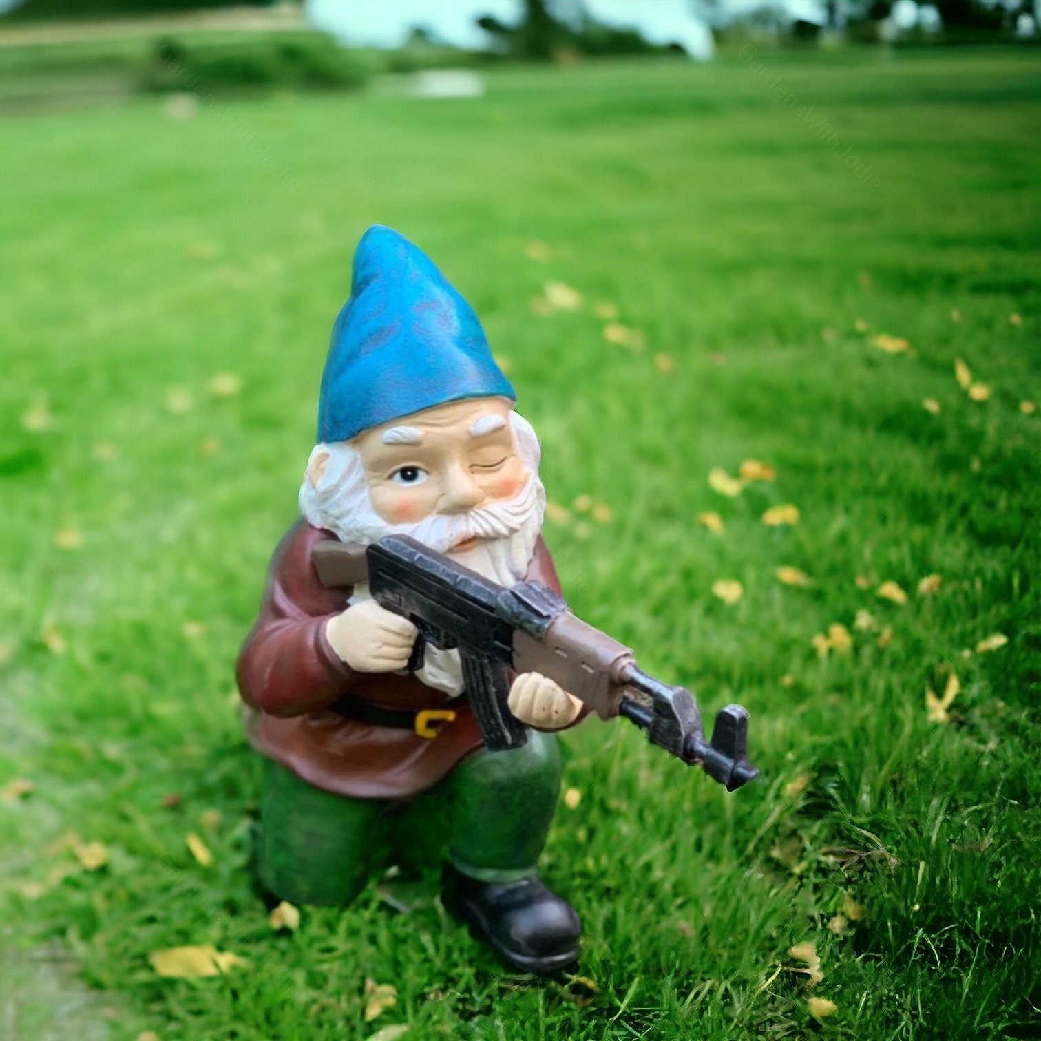 Funny Army Gnome Garden Gnomes, Outdoor Statues, Garden Home Decor ...