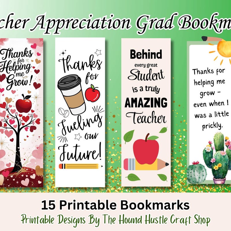 Thank You Bookmark - Etsy