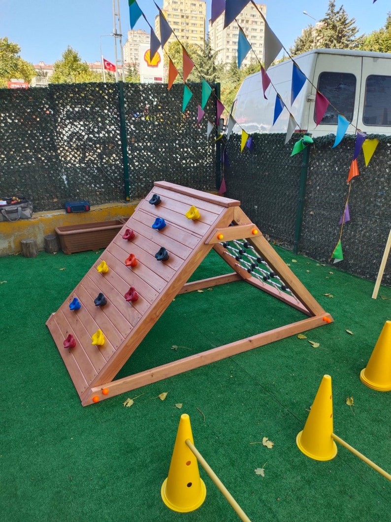 Climbing Wooden Toy, Jungle Gym, Wooden Toy for Kids, Climbing Triangle, Activity Center ...