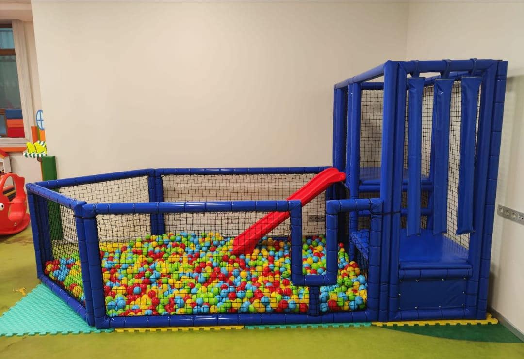 Kids Indoor Ball Pit With Slide, Colorful Playground - Etsy