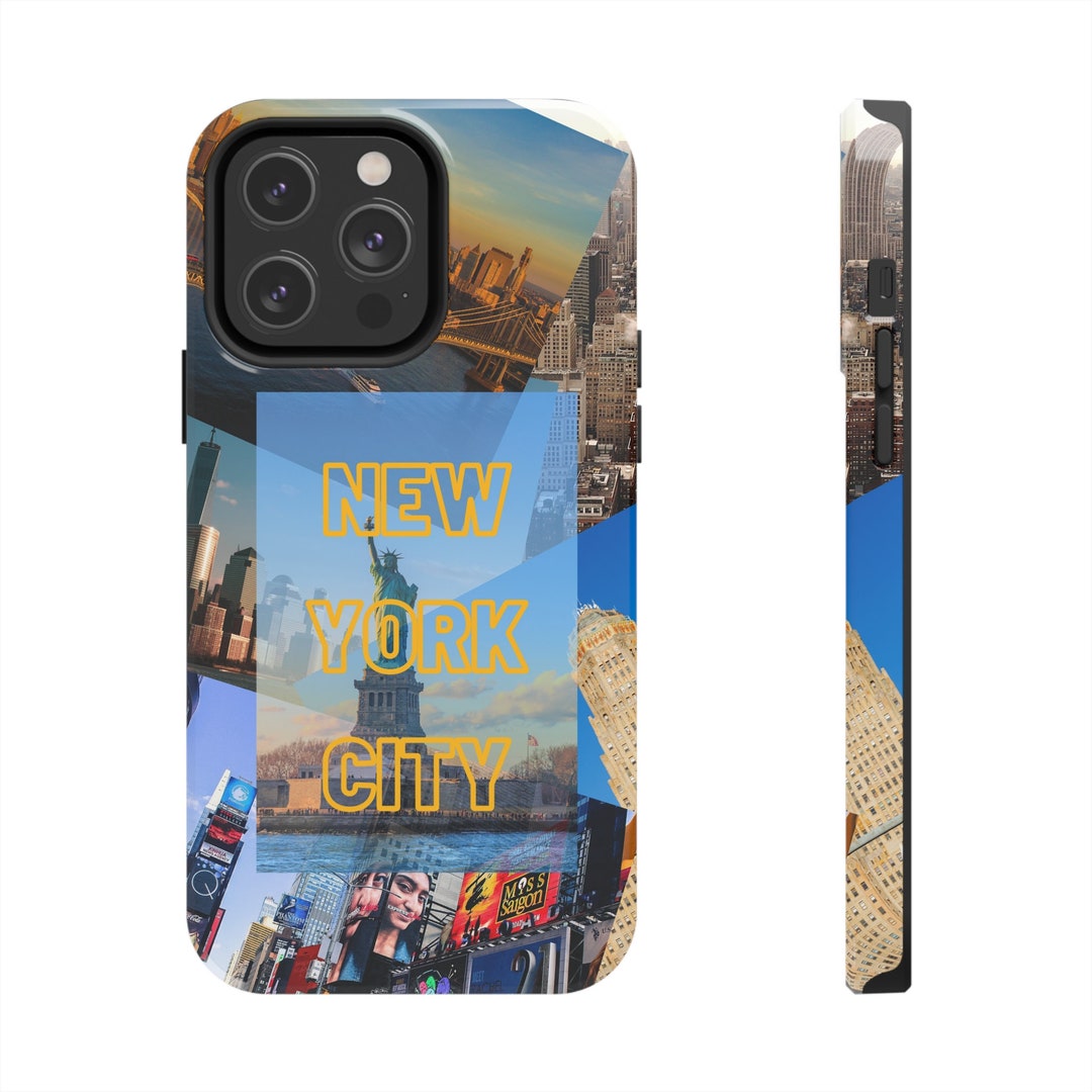 NY Collage Phone Case, Personalized Name, Tough Phone Case. - Etsy