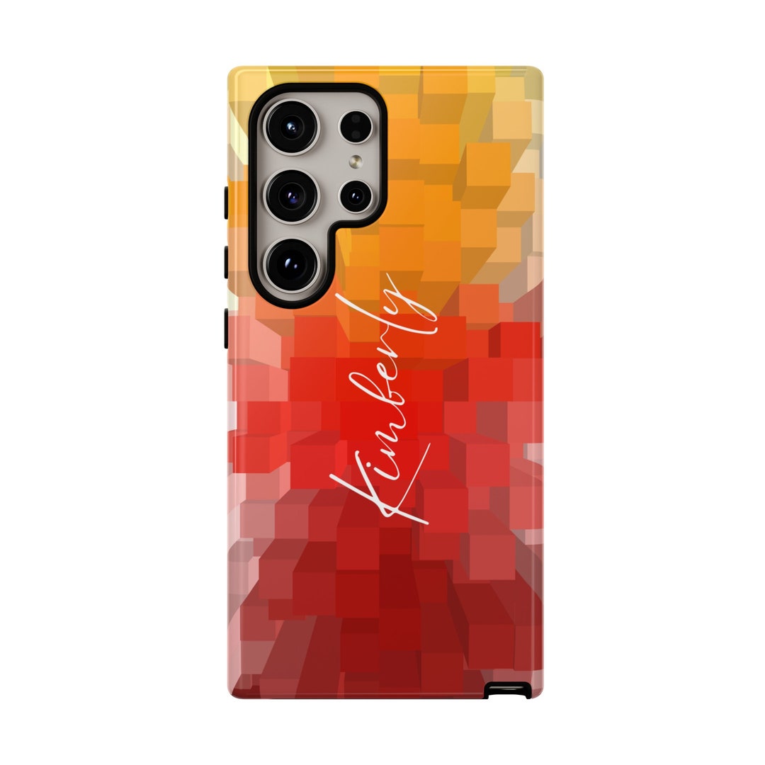 Colorful 3D Phone Case, Personalized Name. - Etsy